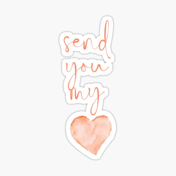 "send you my heart" Sticker for Sale by Mnouna | Redbubble
