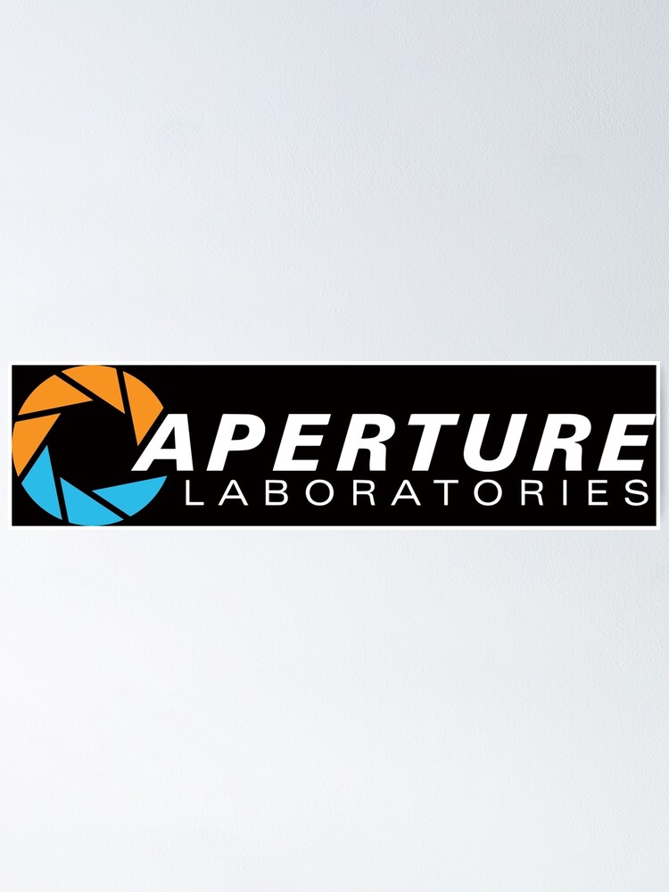 "Portal | Aperture Science Logo Colors" Poster for Sale by LGSmerch ...