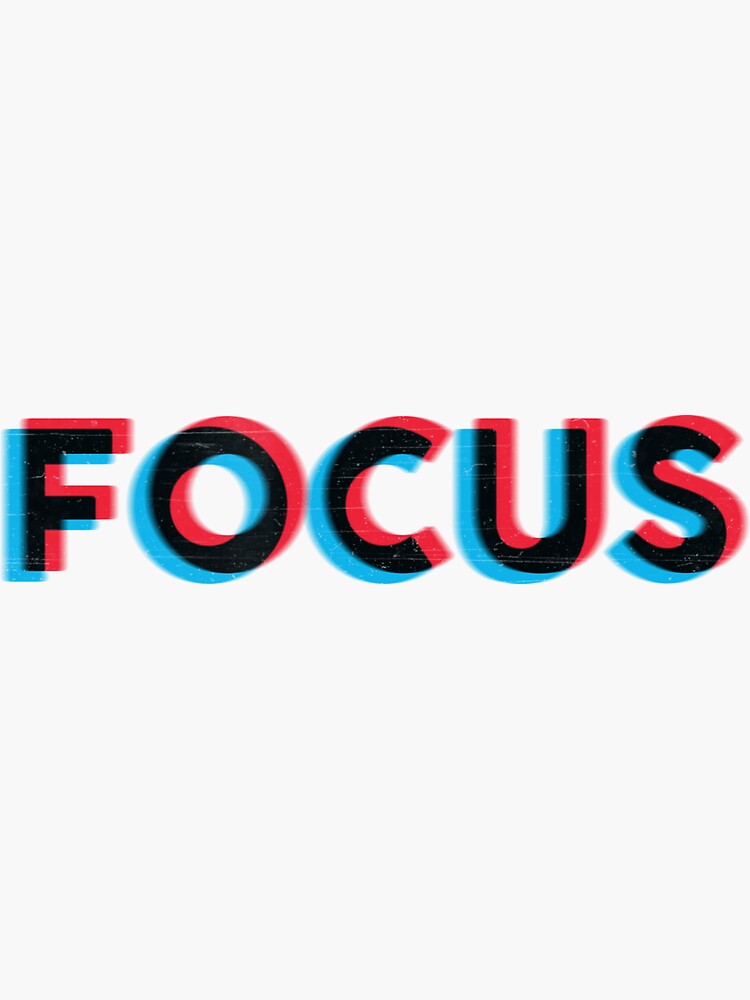 "Focus!" Sticker for Sale by RemcoBakker | Redbubble