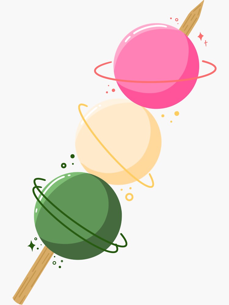 "Planet Dango" Sticker by SpaceDiver-001 | Redbubble