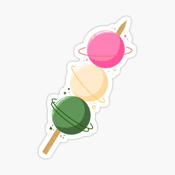 "Planet Dango" Sticker by SpaceDiver-001 | Redbubble