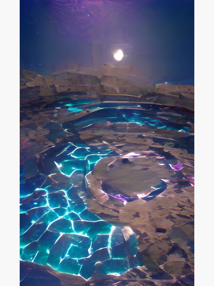 "Moon Pool" Poster by banjoe47 | Redbubble
