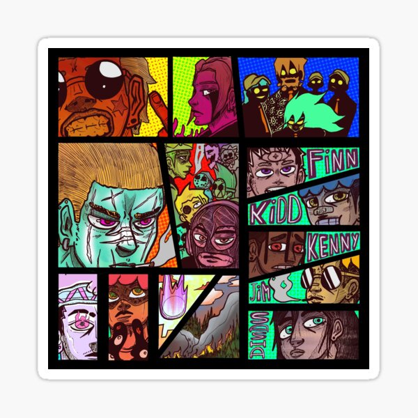 "gang-gang" Sticker for Sale by SKELETONB0I | Redbubble