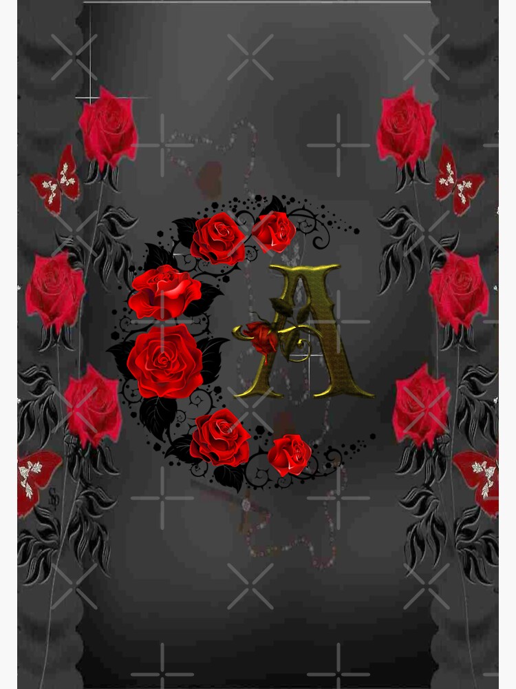 "Moon Roses Butterflies A" Sticker by CrimsonRaine141 | Redbubble