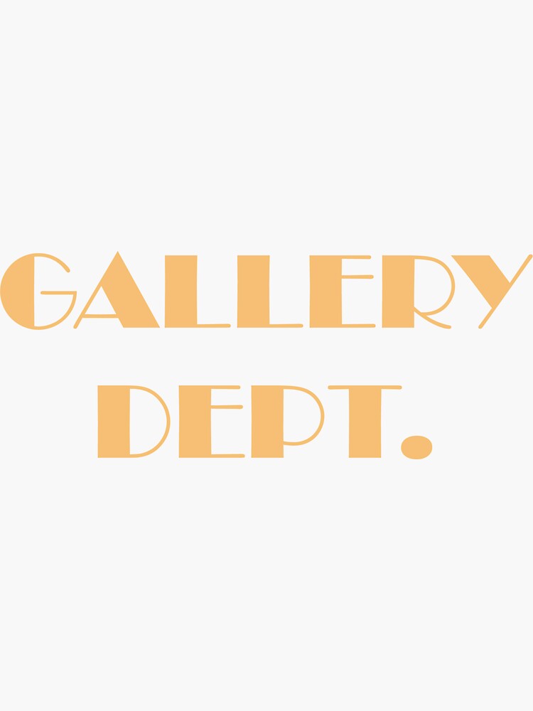 "GALLERY DEPT. " Sticker for Sale by artlfish | Redbubble