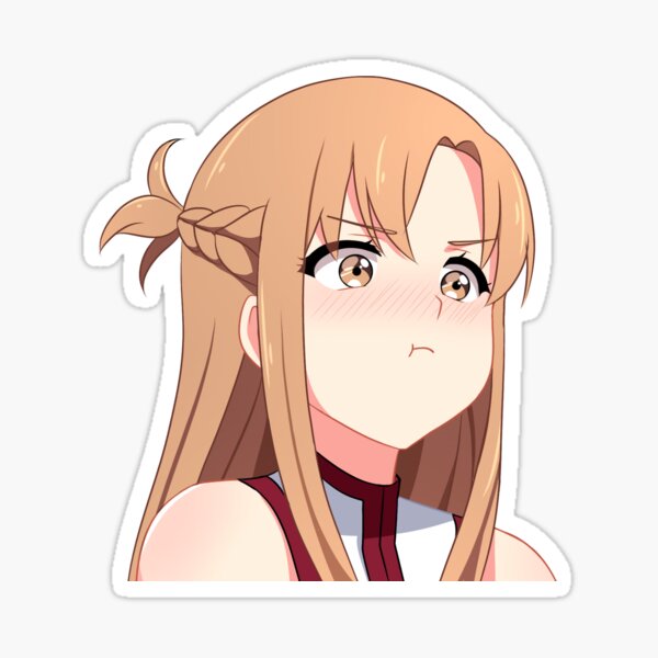 "Asuna Peeker" Sticker for Sale by subarashiihobby | Redbubble