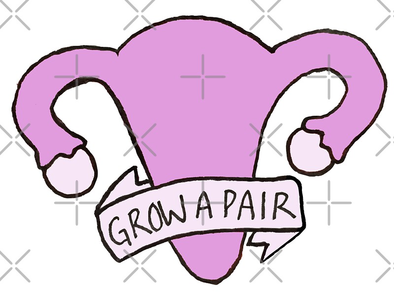 Grow a Pair: Stickers | Redbubble