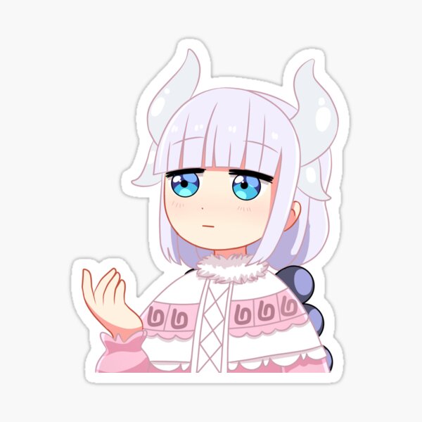 "Kanna Kamui Peeker" Sticker for Sale by subarashiihobby | Redbubble