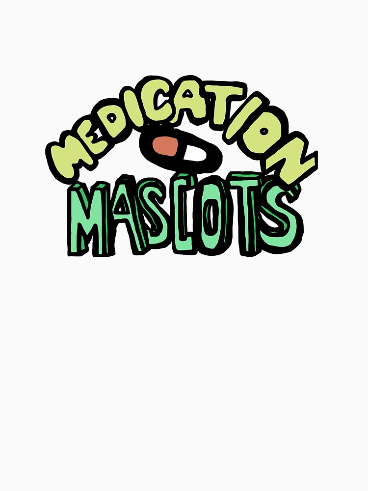 "Medication Mascots Logo" T-shirt by mentalmascots | Redbubble | pill ...