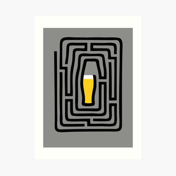 "Beer Maze" Art Print for Sale by TheBoro | Redbubble