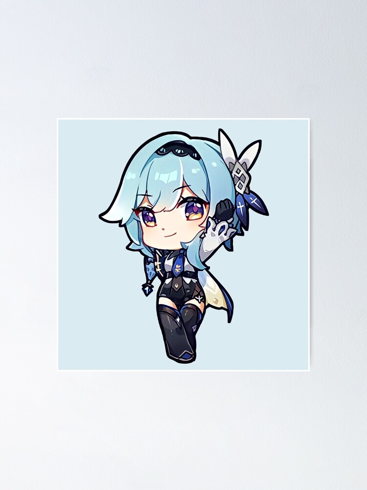 "Chibi Eula - Genshin Impact" Poster for Sale by persephonexx | Redbubble
