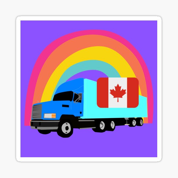 "Freedom Convoy 2022 - Convoi de la liberté " Sticker for Sale by ...