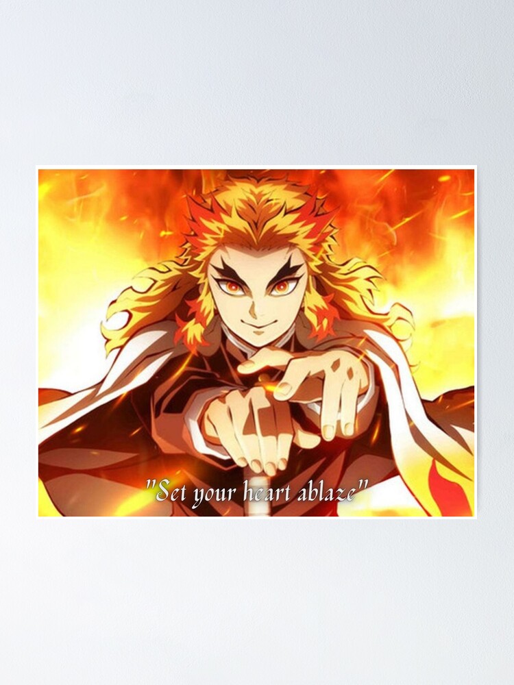 "Demon Slayer Rengoku" Poster by TheWay-ThisIs | Redbubble