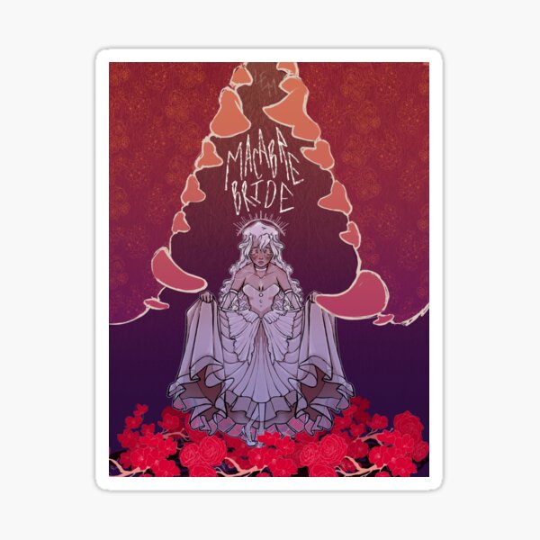 "MACABRE BRIDE Poster" Sticker for Sale by Lemonelyyy | Redbubble
