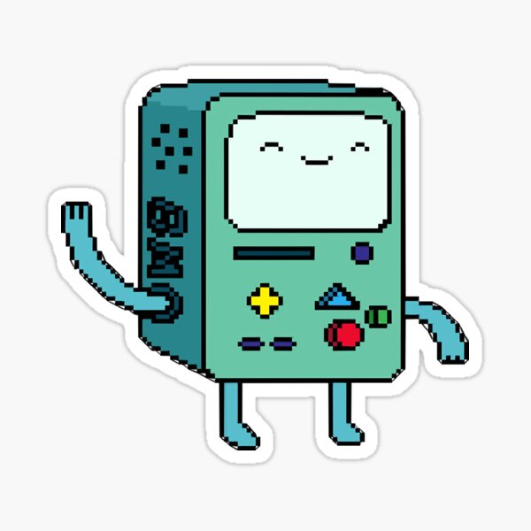 "BMO pixel art " Sticker by Vc79xMEA | Redbubble