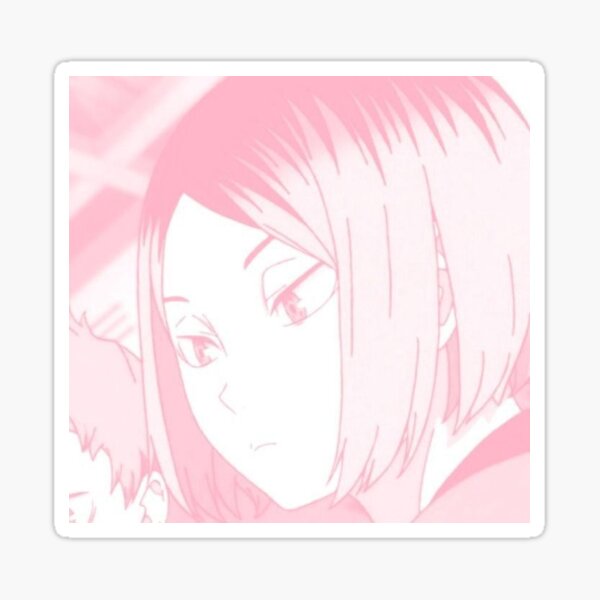 "Kenma Kozume Pink Manga Panel Sticker" Sticker for Sale by WhiteInk21 ...