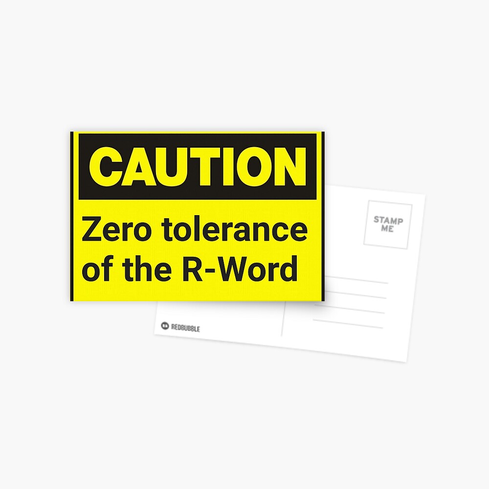 "End the R-Word" Sticker for Sale by RoanNotRowan | Redbubble