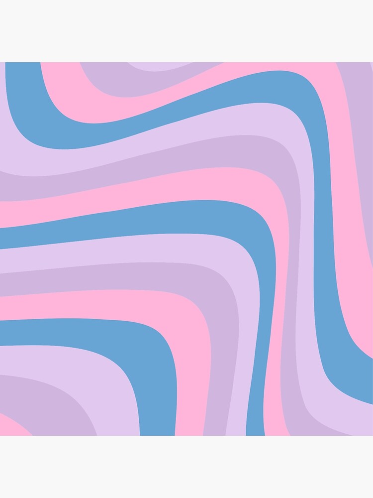 "abstract wavy art inspired by the bisexual flag colors" Poster by ...