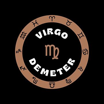 "Virgo Zodiac Symbol Greek Mythology Goddess Demeter Horoscope" Poster ...