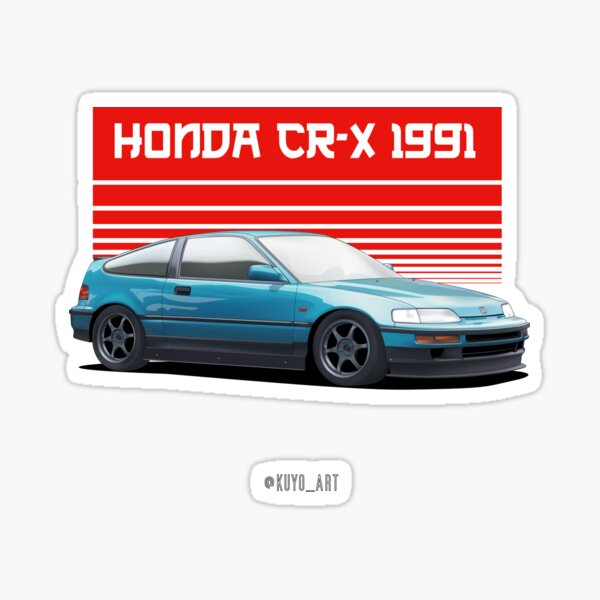 "CRX 91" Sticker by kuyoart | Redbubble