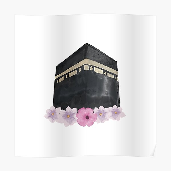 "beautiful kaaba flower islamic black gold art" Poster for Sale by arts ...