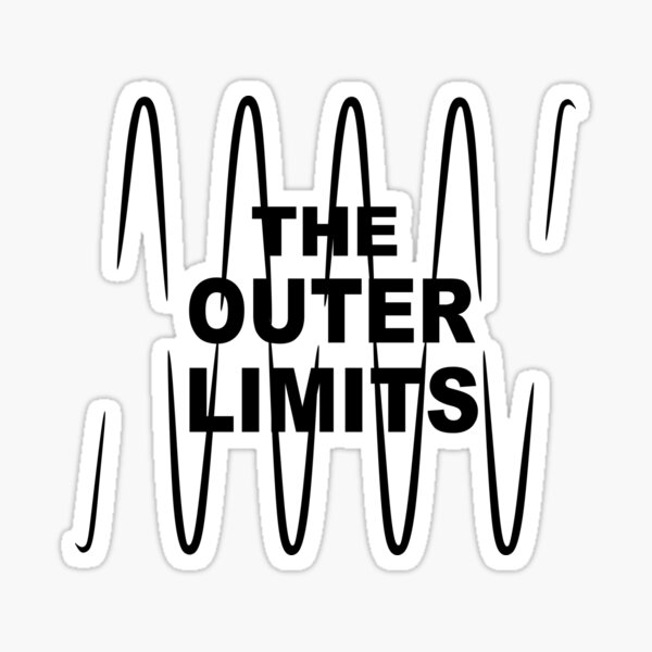 "The Outer Limits TV Show (Black Version)" Sticker by mantrithesan ...