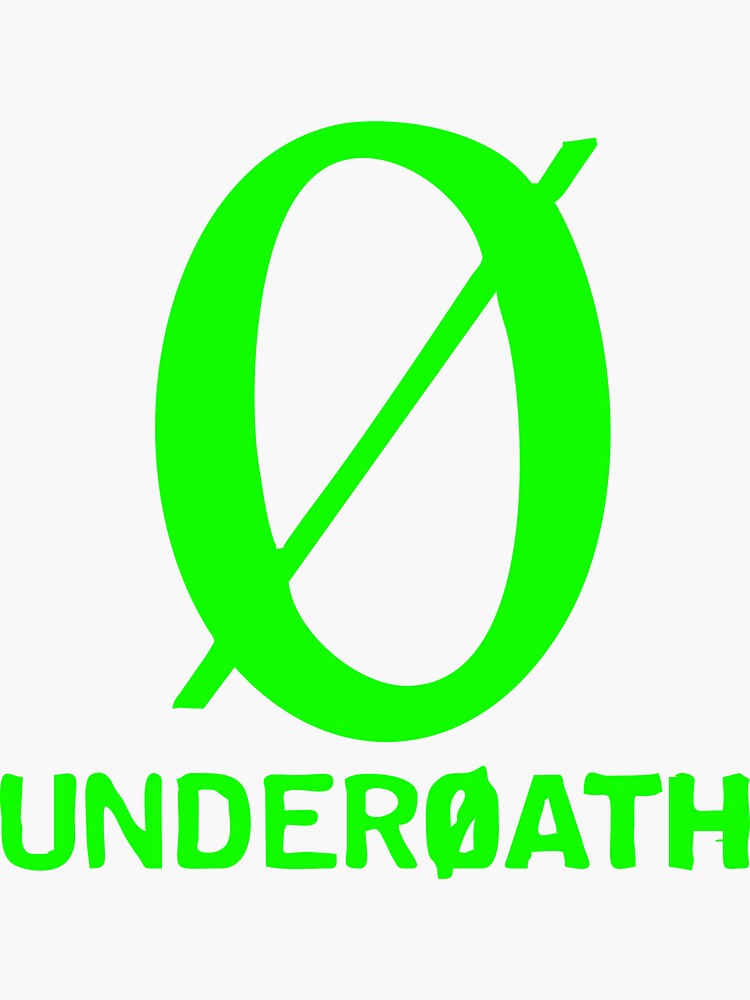 "Underoath band logo" Sticker for Sale by mantrithesan | Redbubble