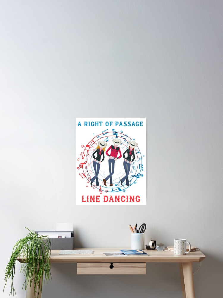 "Line Dancing" Poster for Sale by ArtCollectables | Redbubble