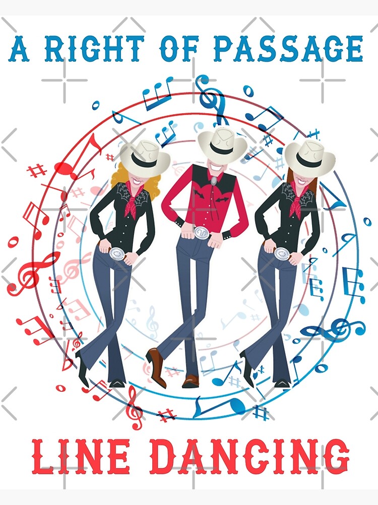 "Line Dancing" Poster for Sale by ArtCollectables | Redbubble