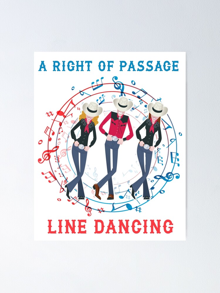 "Line Dancing" Poster for Sale by ArtCollectables | Redbubble