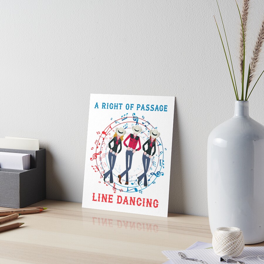 "Line Dancing" Poster for Sale by ArtCollectables | Redbubble