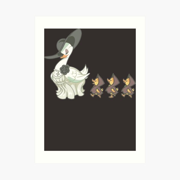 "Duck Lady Dimitrescu Resident Evil Village RE8 Sticker" Art Print for ...