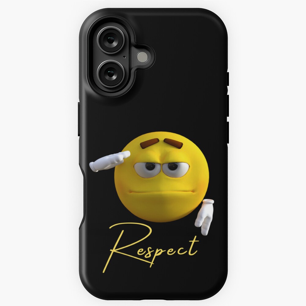 "Respect - Emoji Funny Face" Sticker for Sale by G-Cafe | Redbubble