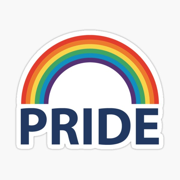 "PRIDE LGBTQ Rainbow" Sticker by afi- | Redbubble