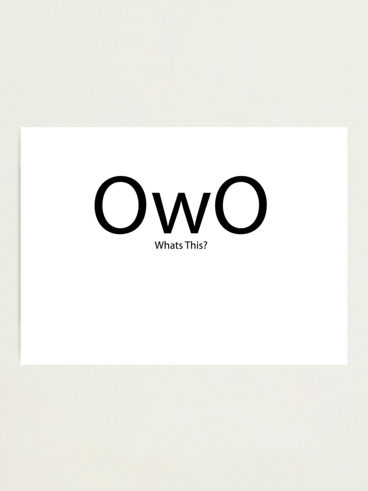 Impression photo « OwO Qu'est-ce que c'est? - Furry Design », par awoo ...