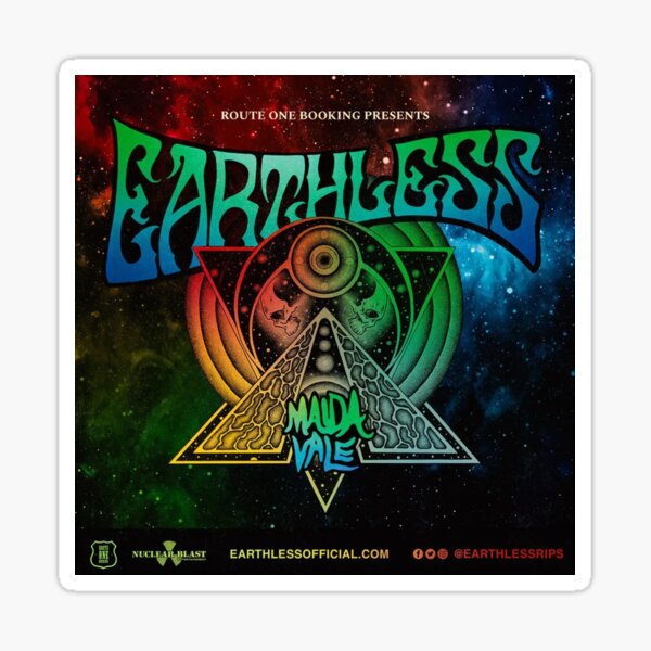 "EARTHLESS TOUR 2022" Sticker by onnor36 | Redbubble