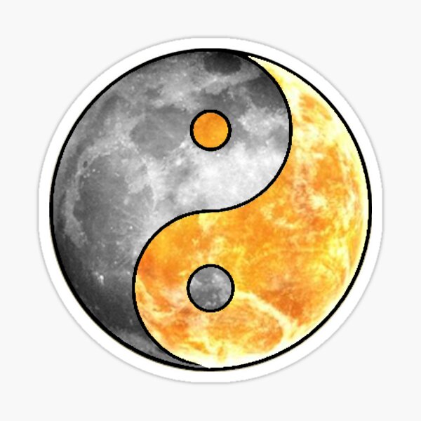"Yin Yang" Sticker for Sale by ari3 | Redbubble