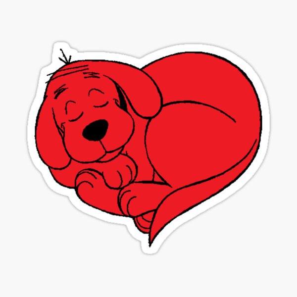 Clifford The Big Red Dog Stickers | Redbubble