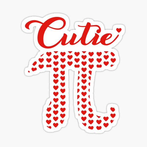 Pegatina «Cutie Pi Matemáticas divertidas Amantes Profesora de ...