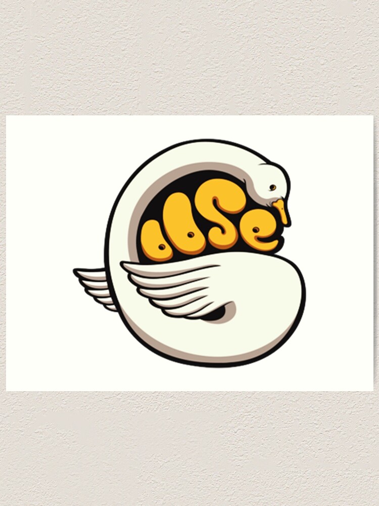 "Goosee cute logo" Art Print for Sale by wbescobybq | Redbubble