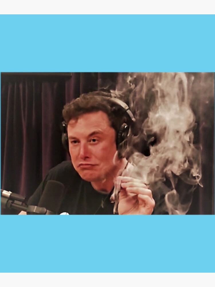 "Elon Musk Smoking Weed " Poster for Sale by UncommonTeen | Redbubble