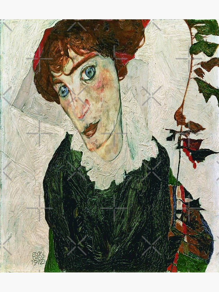 "Egon Schiele Portrait of Wally 1912" Sticker for Sale by Vitage-Art45 ...
