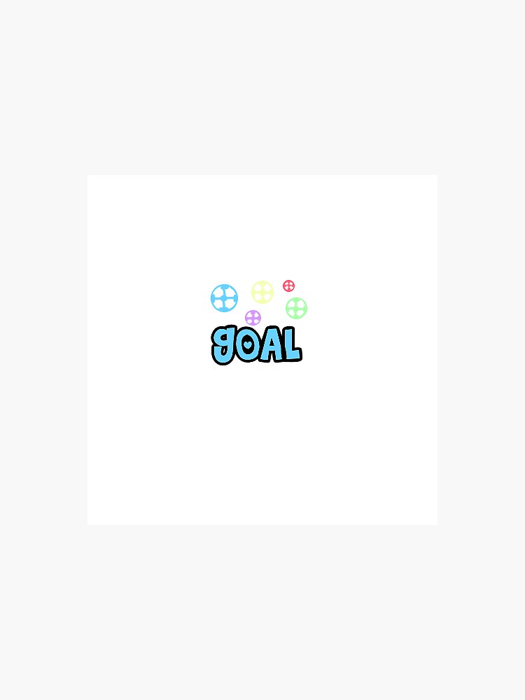 "Soccer Goal writing " Sticker by Autmxm | Redbubble