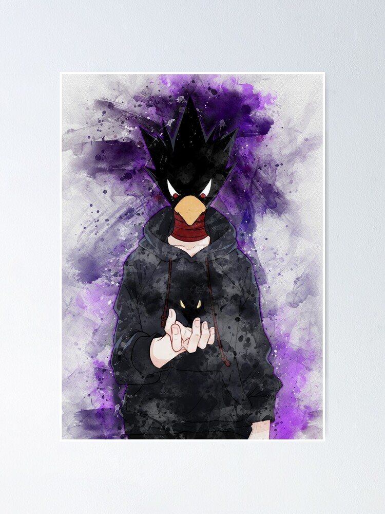 "My hero Academia - Fumikage Tokoyami - Dark Shadow watercolor artwork ...