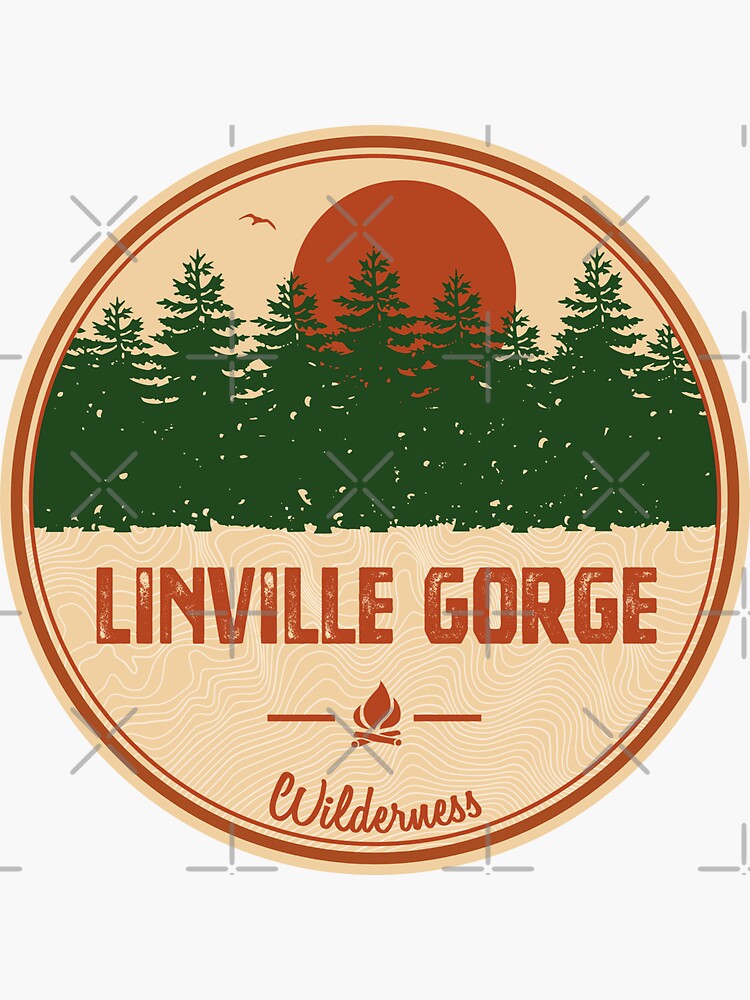 "Linville Gorge Wilderness North Carolina" Sticker for Sale by esskay ...