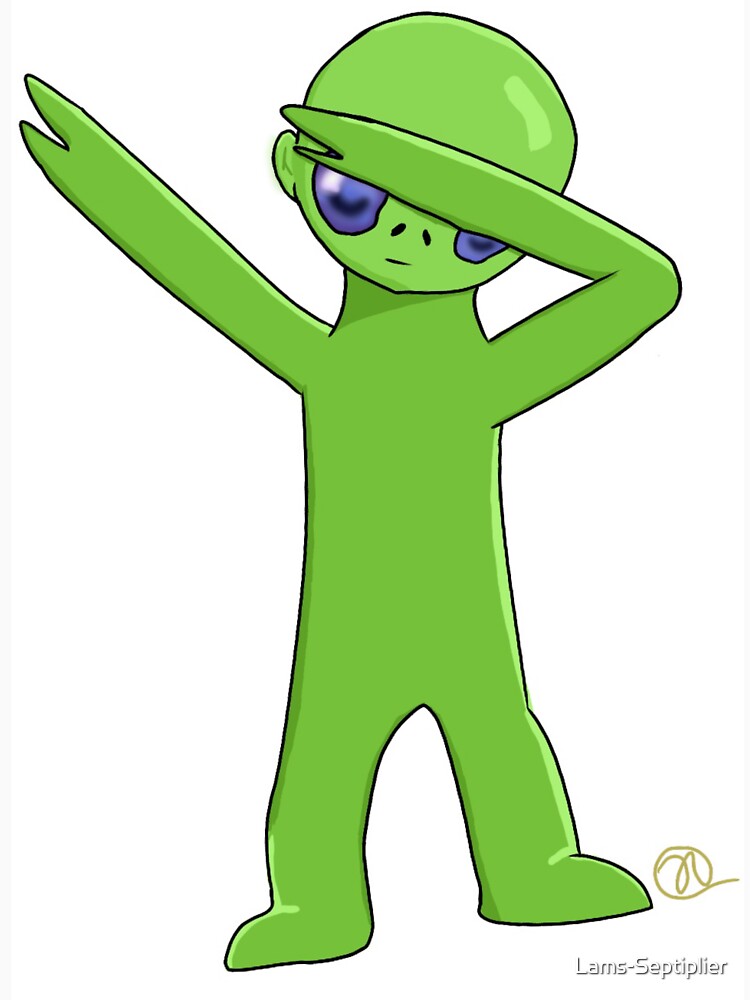 "Cringey/Cringy Green Ailien Dabbing" T-shirt for Sale by Lams ...