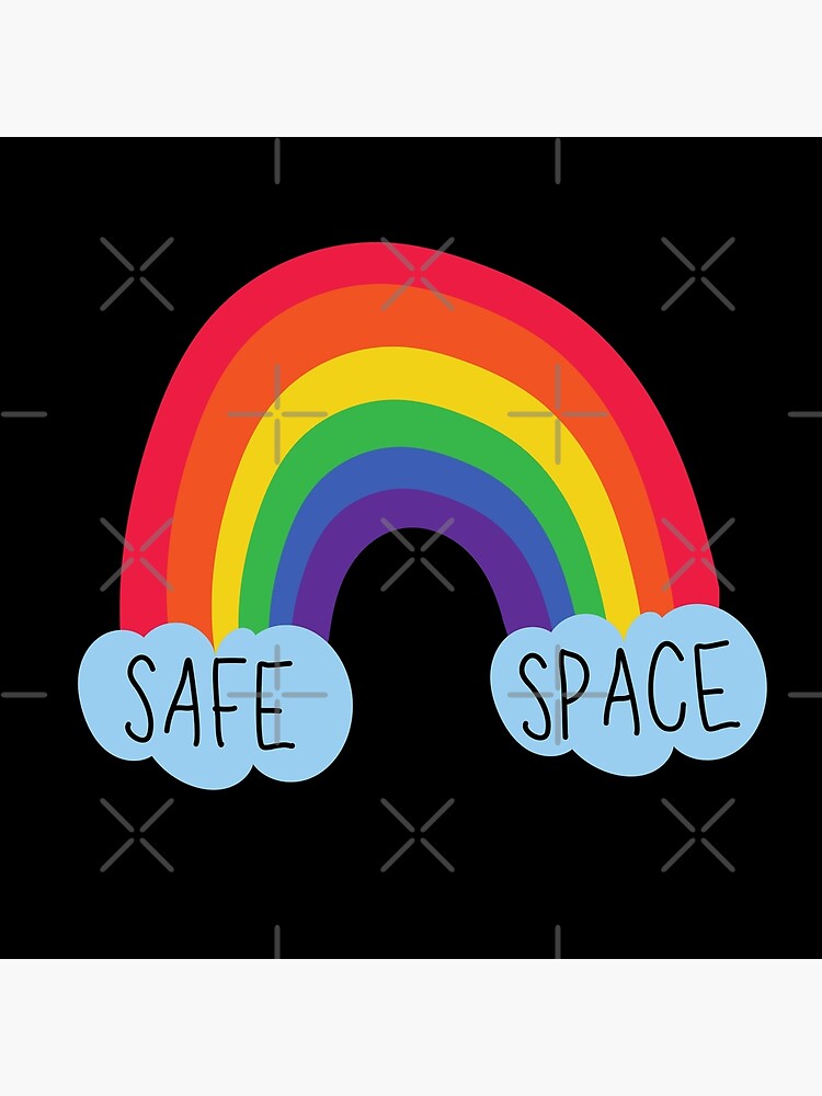 "Safe Space Rainbow" Poster for Sale by casualism | Redbubble