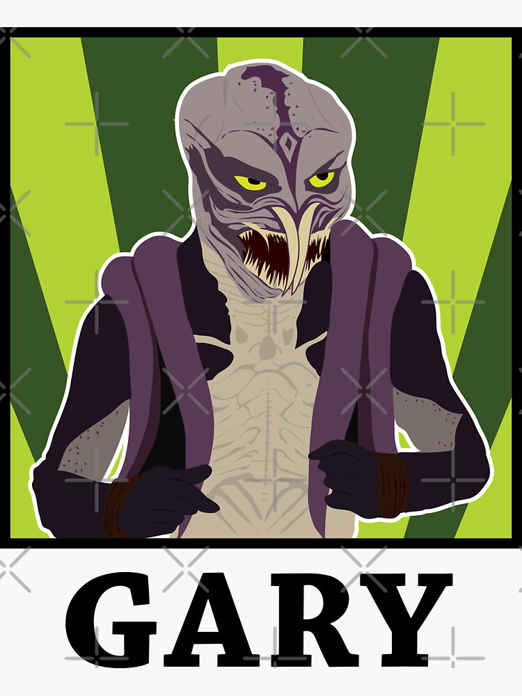 "Evil Gary" Sticker for Sale by CatsBag | Redbubble