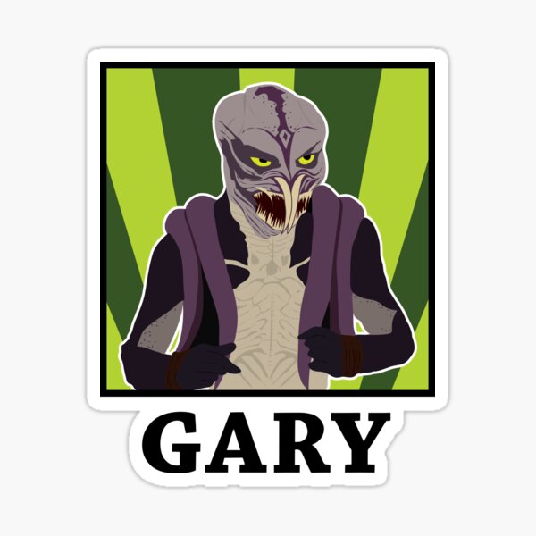 "Evil Gary" Sticker for Sale by CatsBag | Redbubble