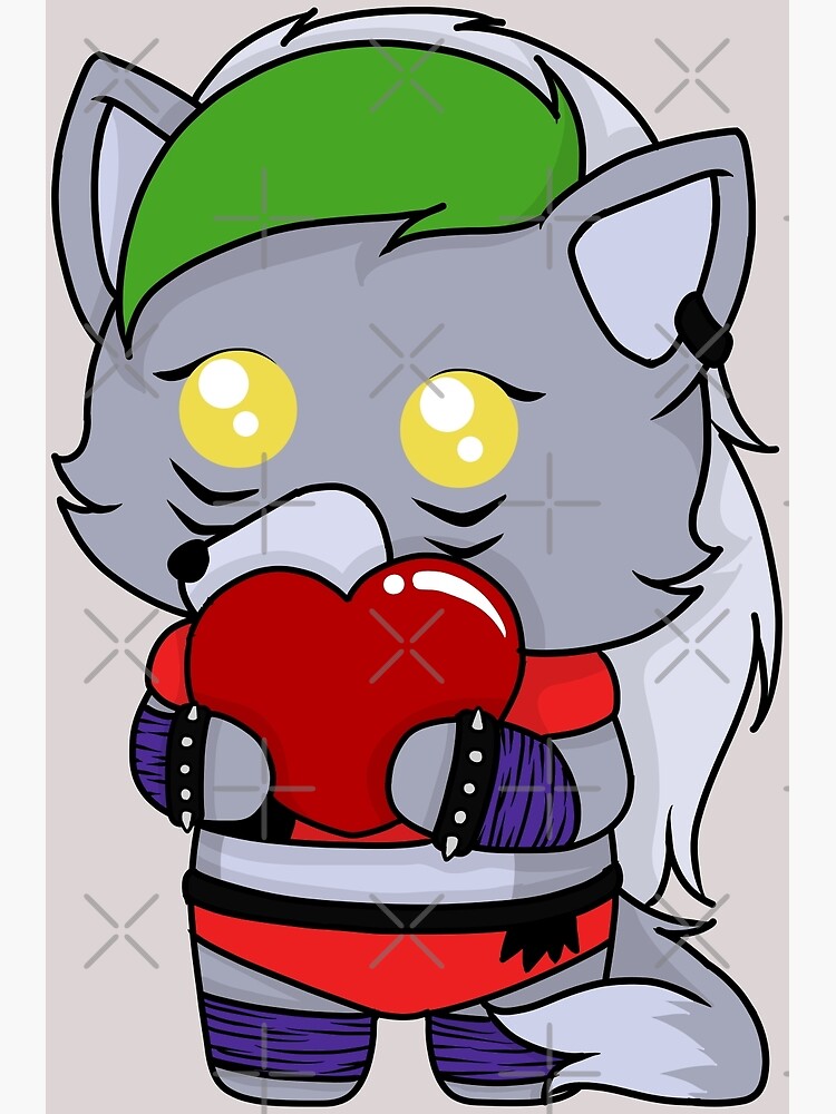 "fnaf security breach roxanne valentine chibi" Art Print by ...